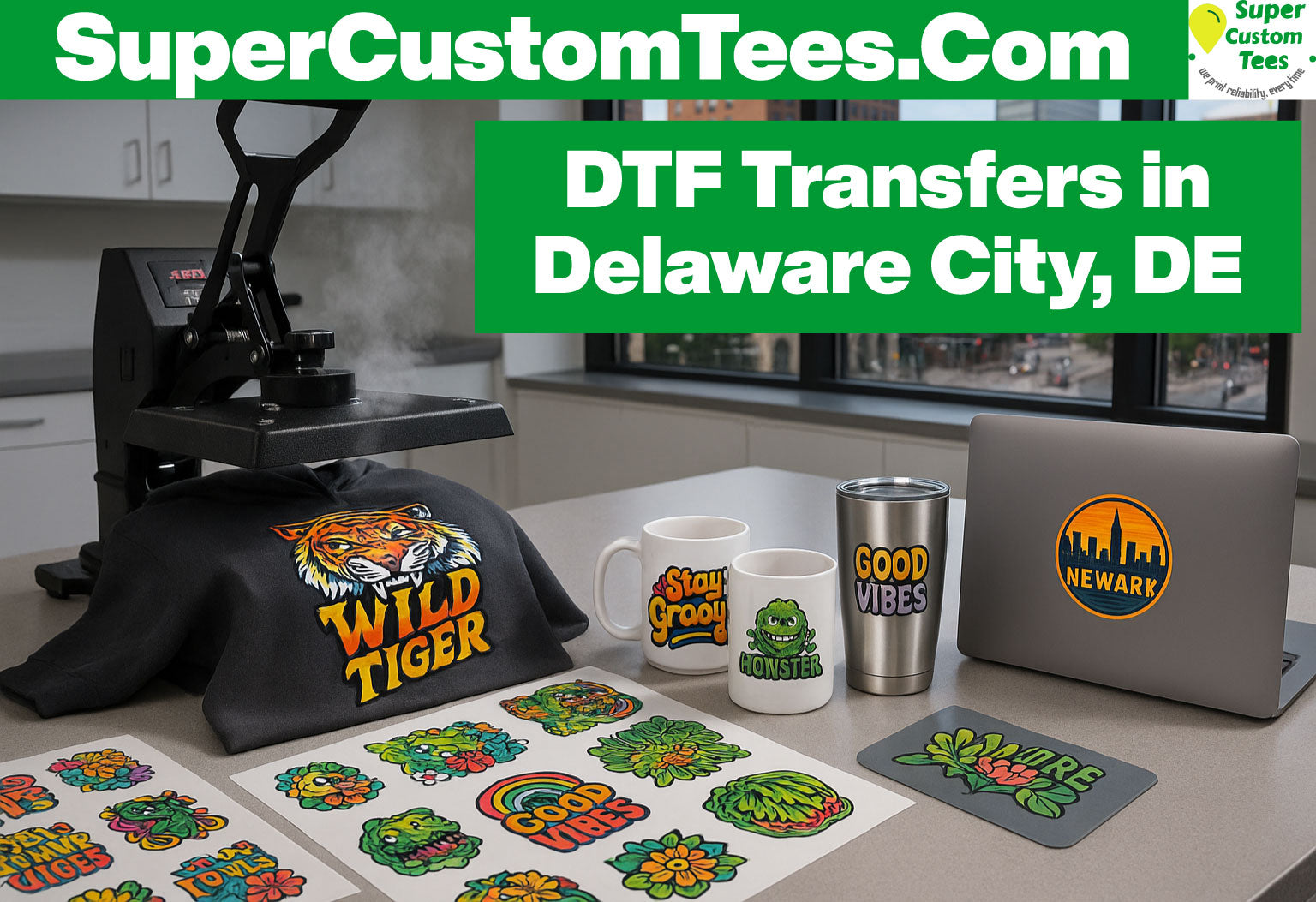 DTF Transfers Delaware City DE | Fast, Durable, High-Quality Custom Printing – Super Custom Tees