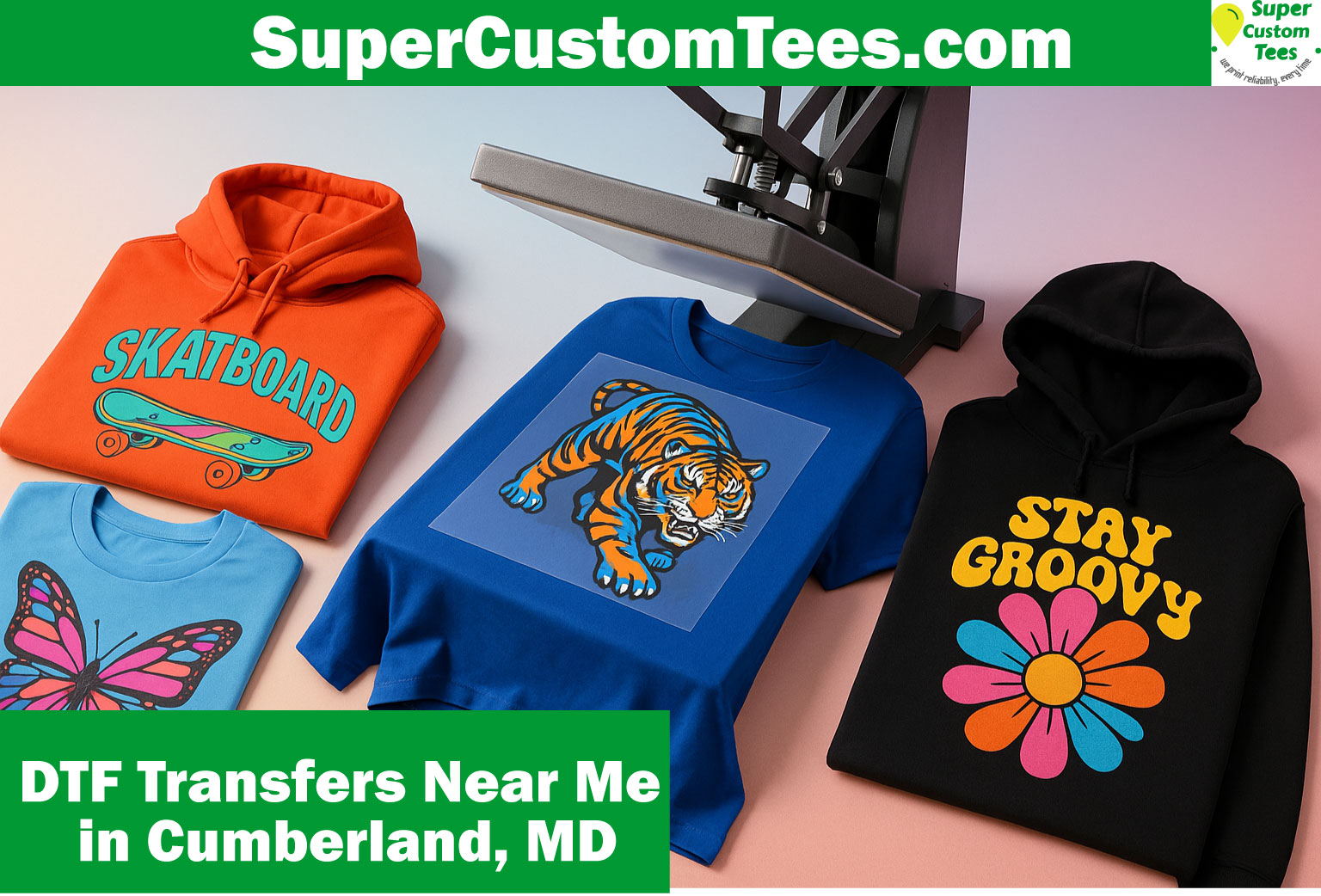 DTF Transfers Near Me in Cumberland, MD – Super Custom Tees