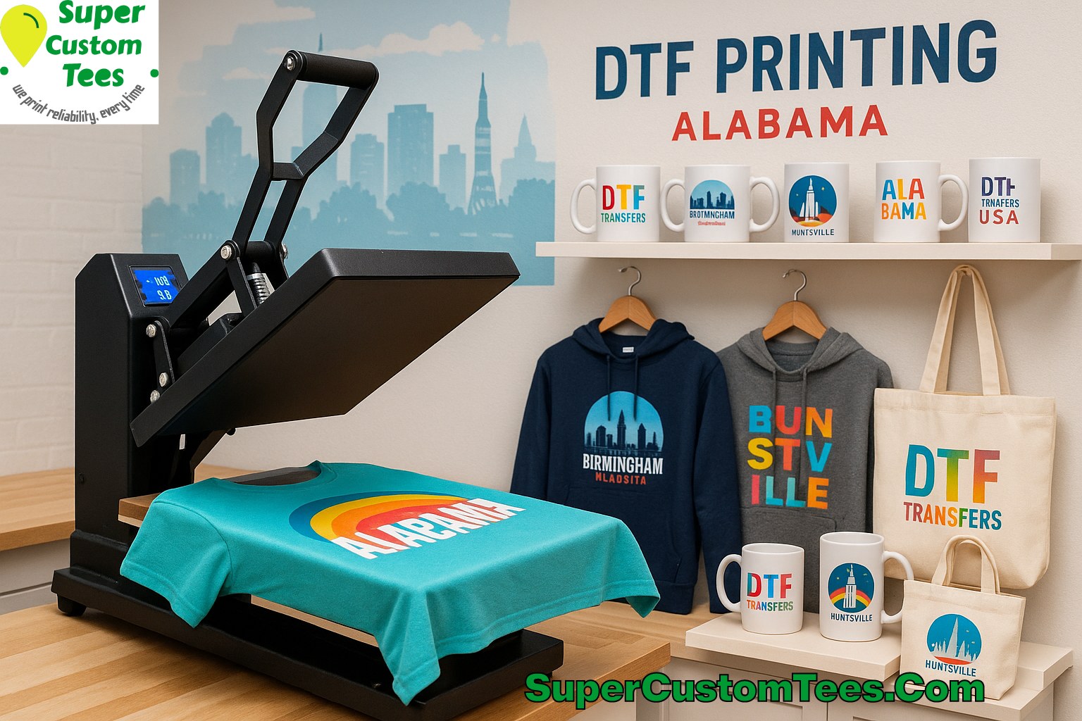 DTF Transfers Printing in Alabama – Super Custom Tees