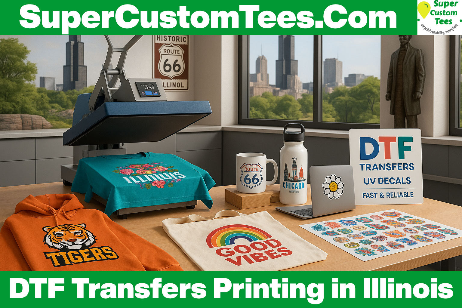 DTF Transfers Printing in Illinois – Super Custom Tees