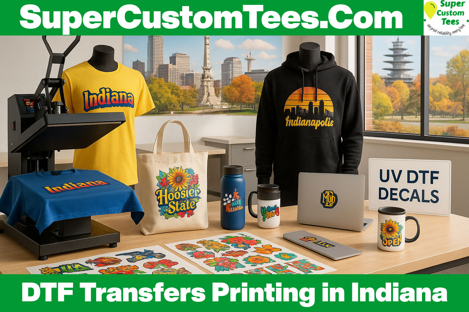 DTF Transfers Printing in Indiana – Super Custom Tees