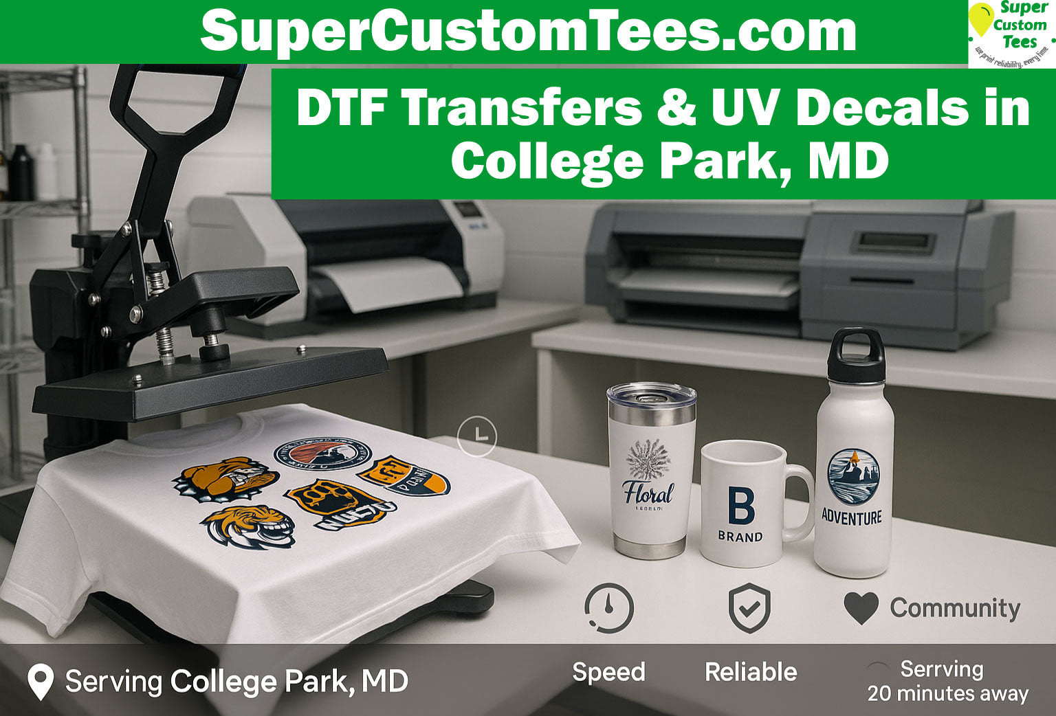 DTF Transfers in College Park, MD – Super Custom Tees