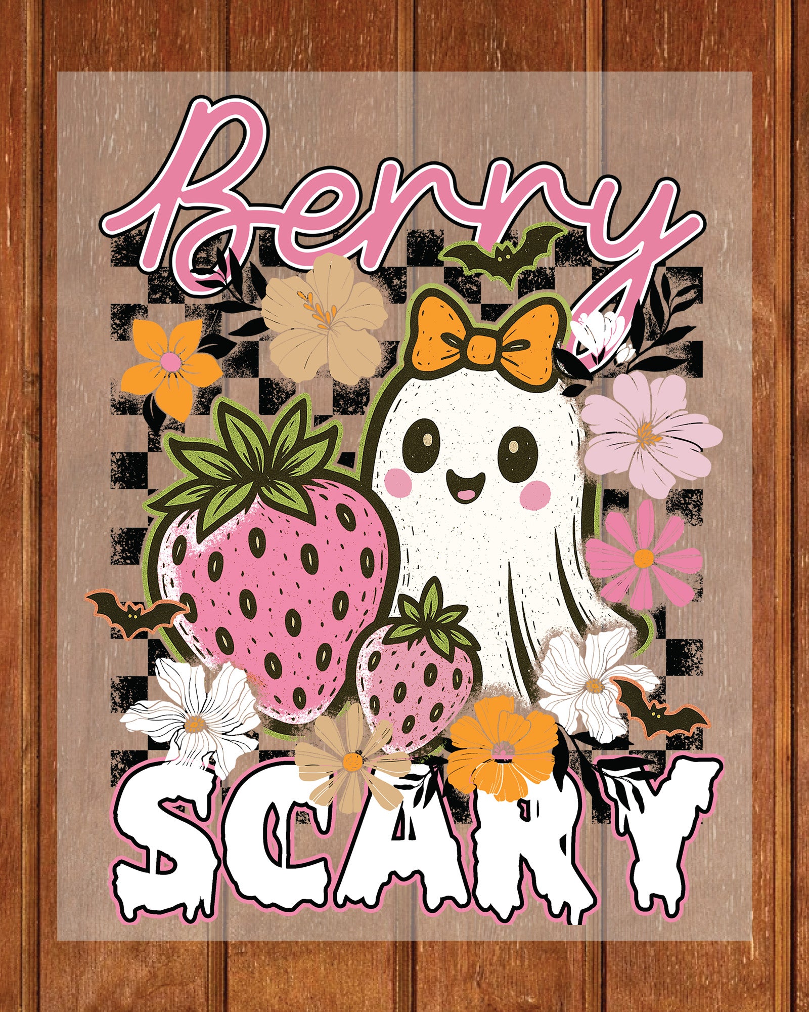 Berry Scary Spooky Halloween DTF Transfer Ready to Press – Super Custom ...