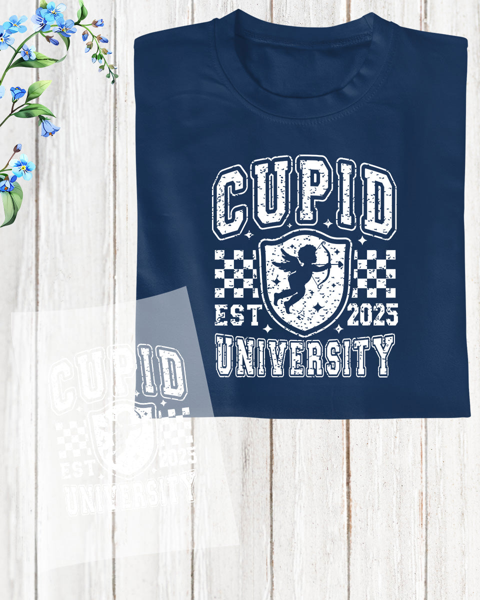 Cupid University 2025 Valentines DTF Transfer Film – Super Custom Tees