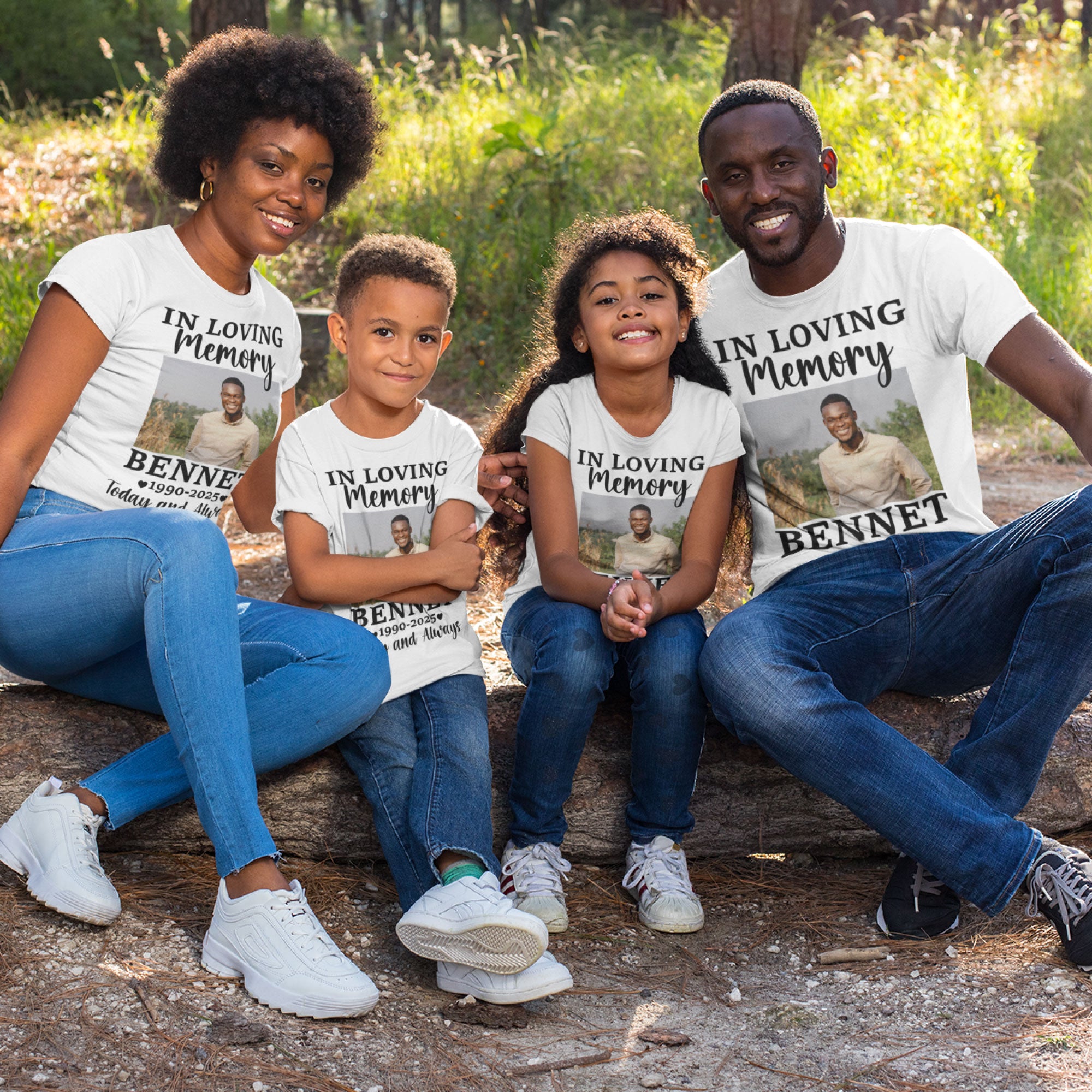 In Loving Memory Custom Funeral Photo Shirt – Super Custom Tees