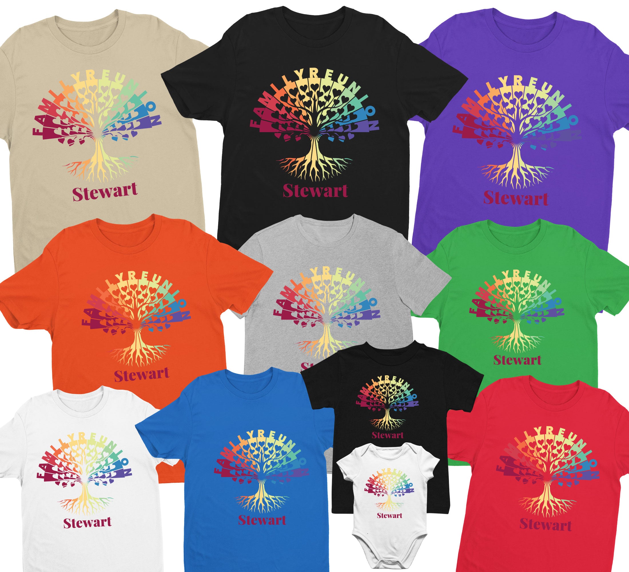 Family Tree Custom Reunion Shirt – Super Custom Tees